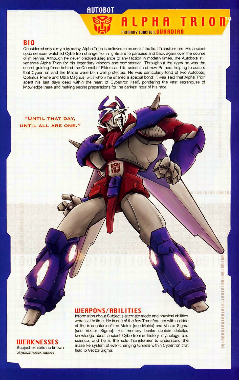 Transformer of the Day: Alpha Trion