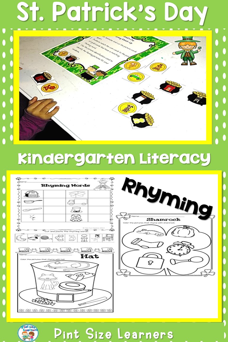 St. Patrick's Day for PK and Kindergarten - Pint Size Learners