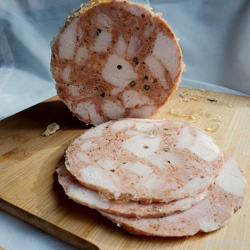 Wędlina z piersi i udek kurzych z szynkowara | Stare Gary