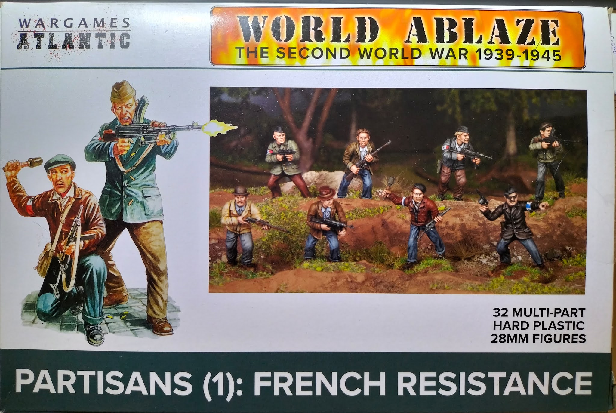FEAR OF THE DARK SKIRMISH WARGAME : WARGAMES ATLANTIC FRENCH RESISTANCE ...