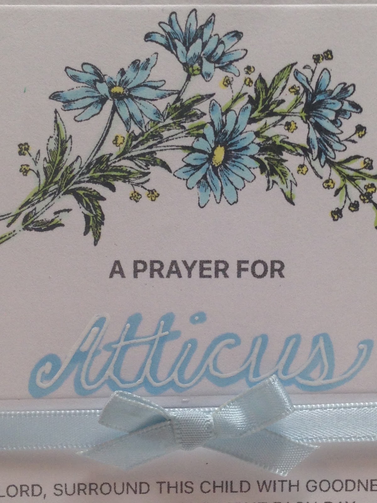 Amy's Creative Pursuits: How To Make A Baby Dedication Card For A ...