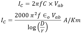 Capacitance of Single Phase & Three Phase Transmission Lines