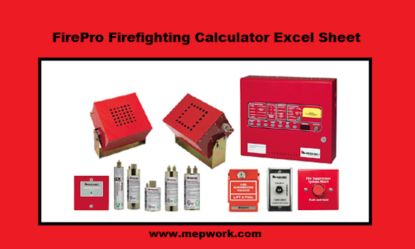 FirePro - Aerosol Fire Suppression Calculation Excel Sheet