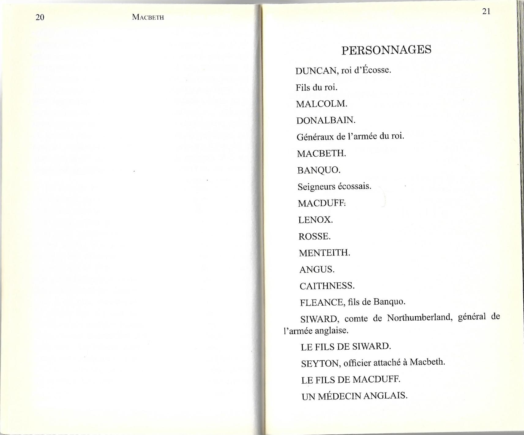 Résumé : Macbeth par William Shakespeare