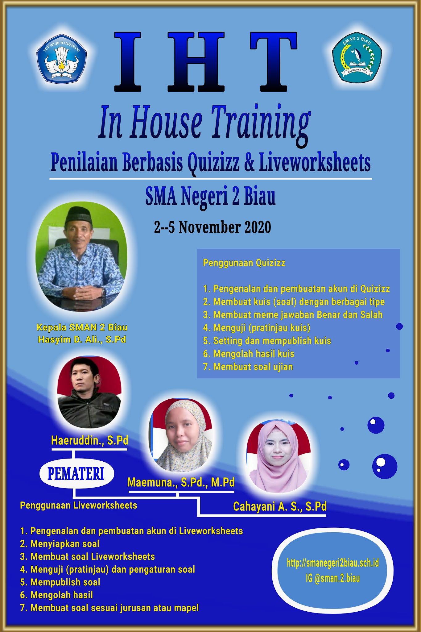 Guru Kebanggaan Bangsa: IN HOUSE TRAINING - Penilaian Berbasis Quizizz ...