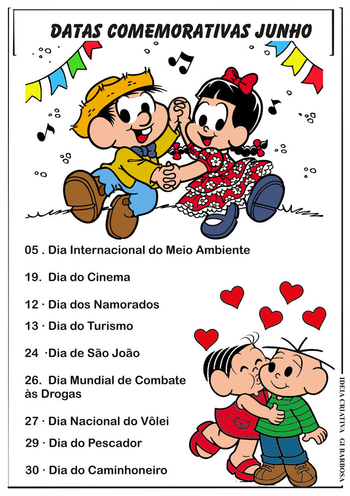 Blog do 4º A: Datas Comemorativas de Junho: