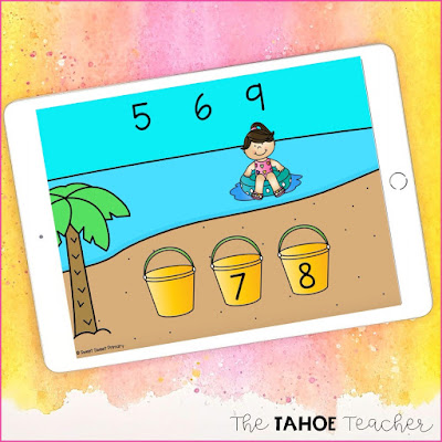 Camping and Summer Digital Math Centers | The Tahoe Teacher