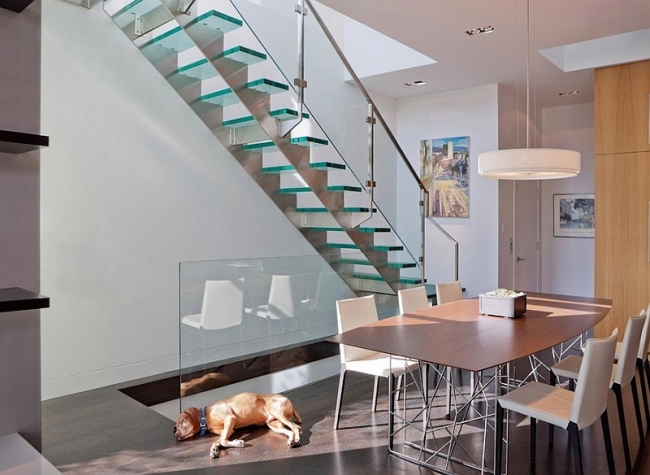 Ideas for integrating a glass ladder into your home - Lady's Houses