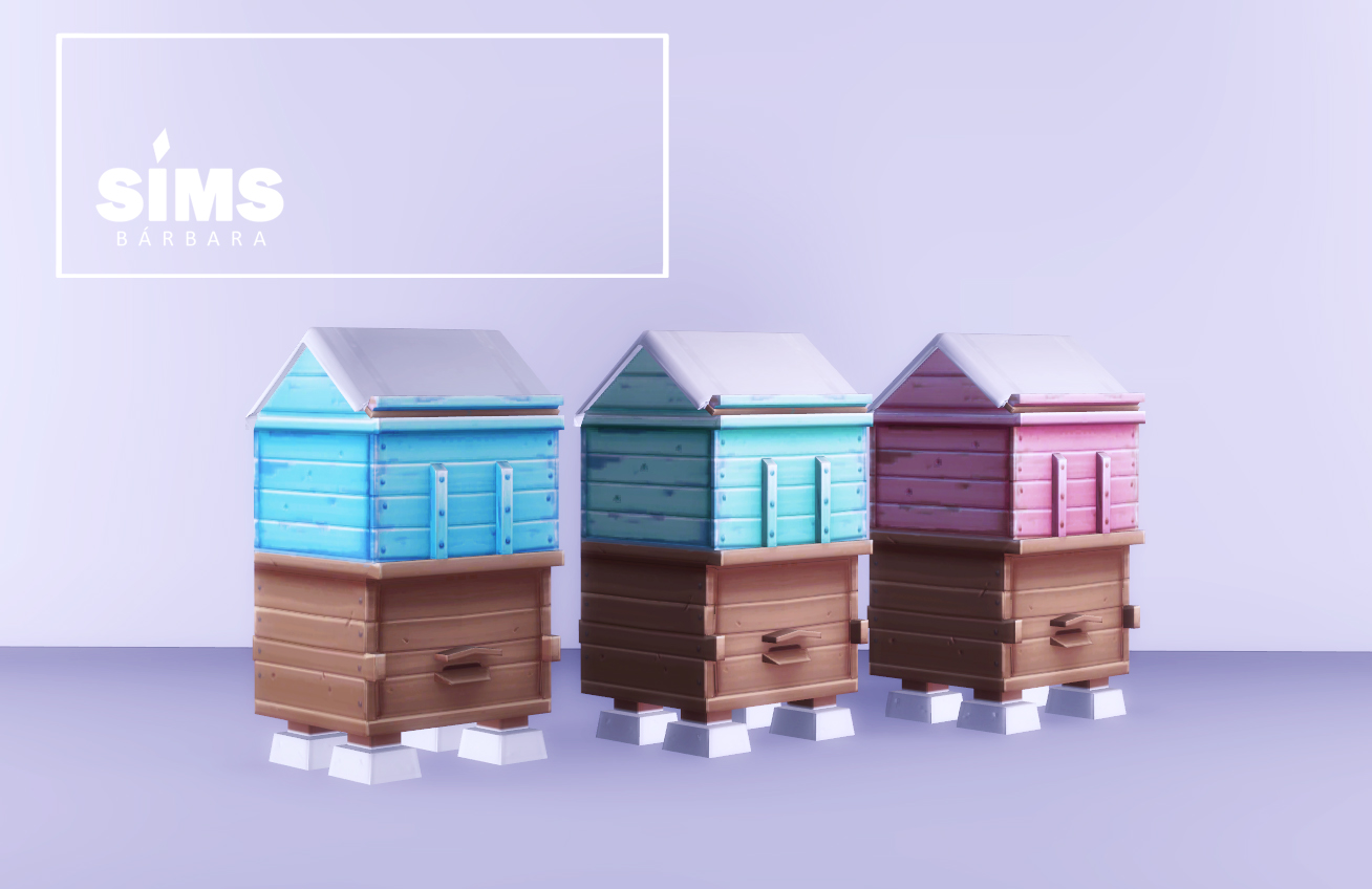 SIMS 4 - Bee Box Recolor 🐝 25 Colors - Bárbara Sims
