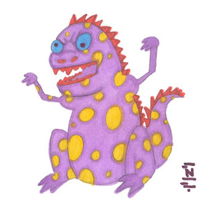MY MAD MAD MAD MAD MONSTERS 4 ME: Angry Purple Yellow Spotted Dinosaur ...