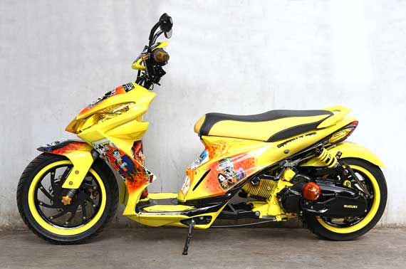 Foto Modifikasi Suzuki Skydrive Terbaru 2015