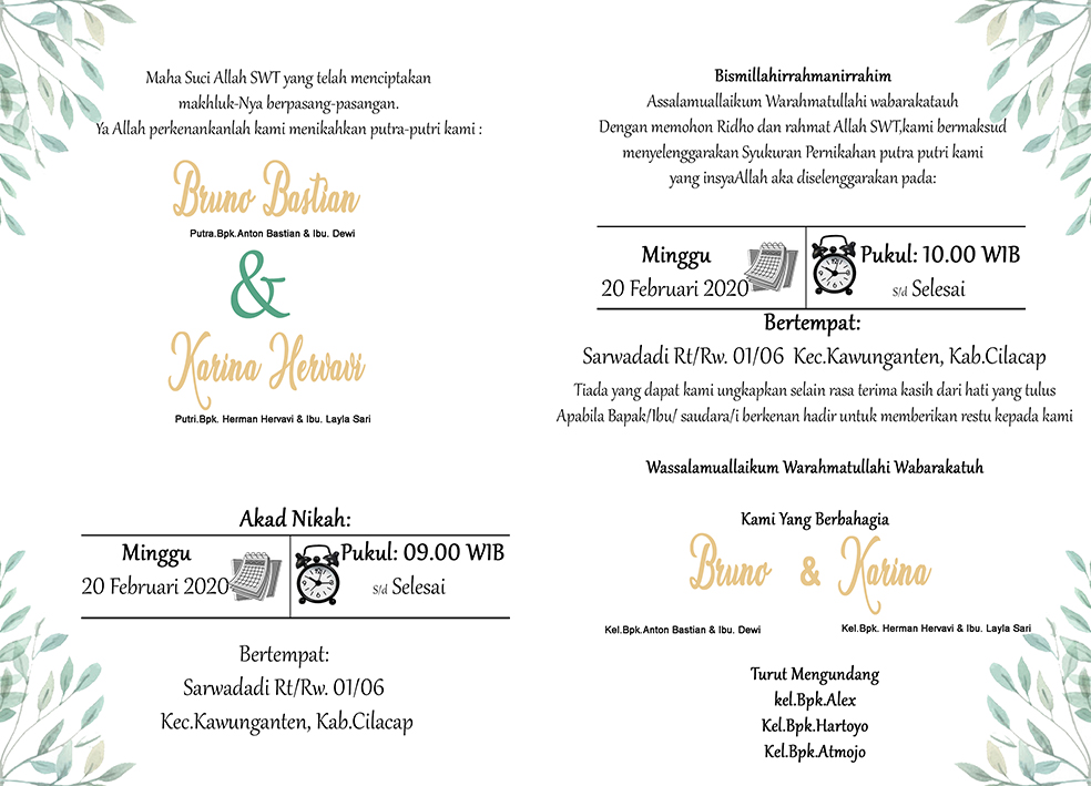 Free 10 Desain Undangan Pernikahan Rustic Photoshop (Free PSD ...