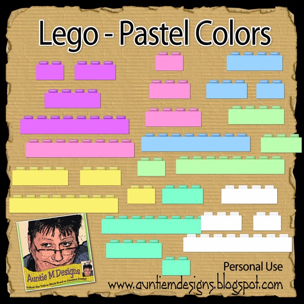 Auntie M Designs: Lego - Pastel Colors - Peg Boards and Bricks