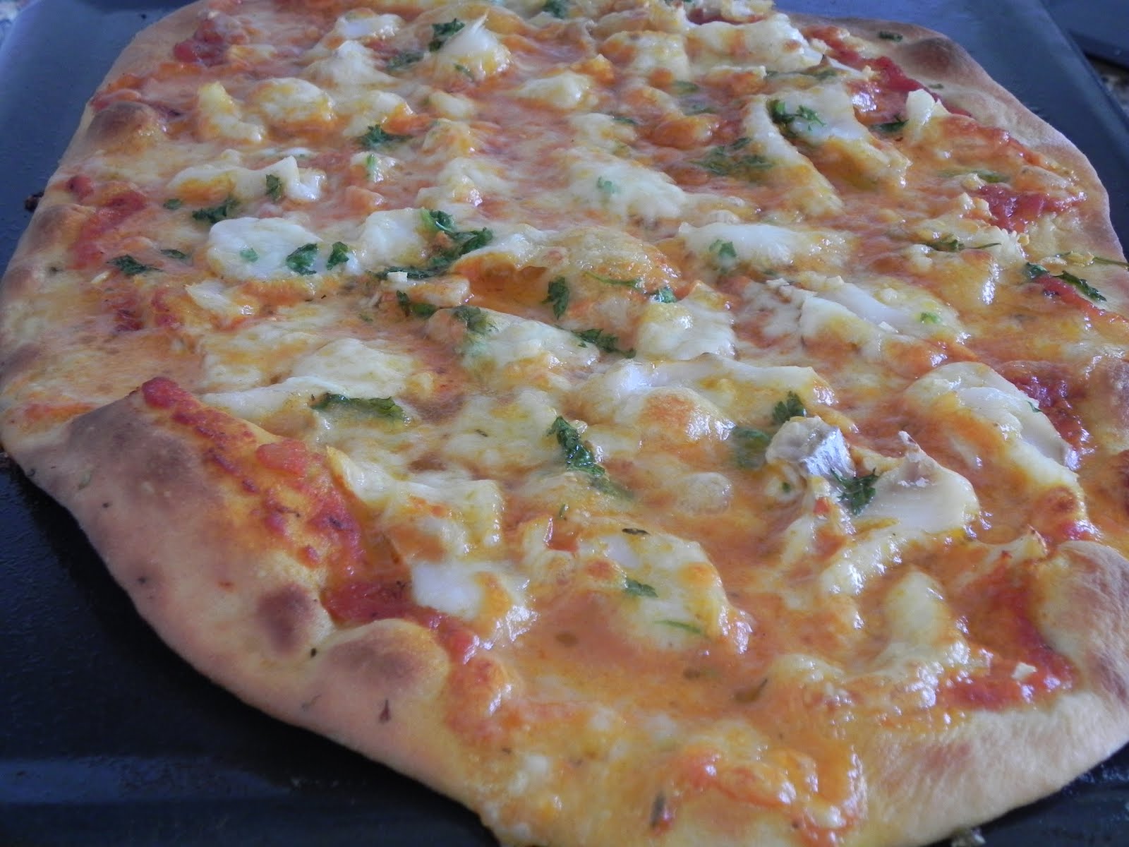 Con pan y postre: Pizza de bacalao