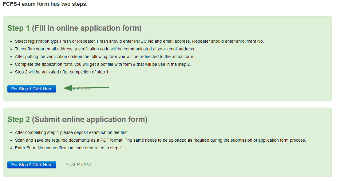 How to Apply for FCPS Part 1 Exam - Etest And Admission