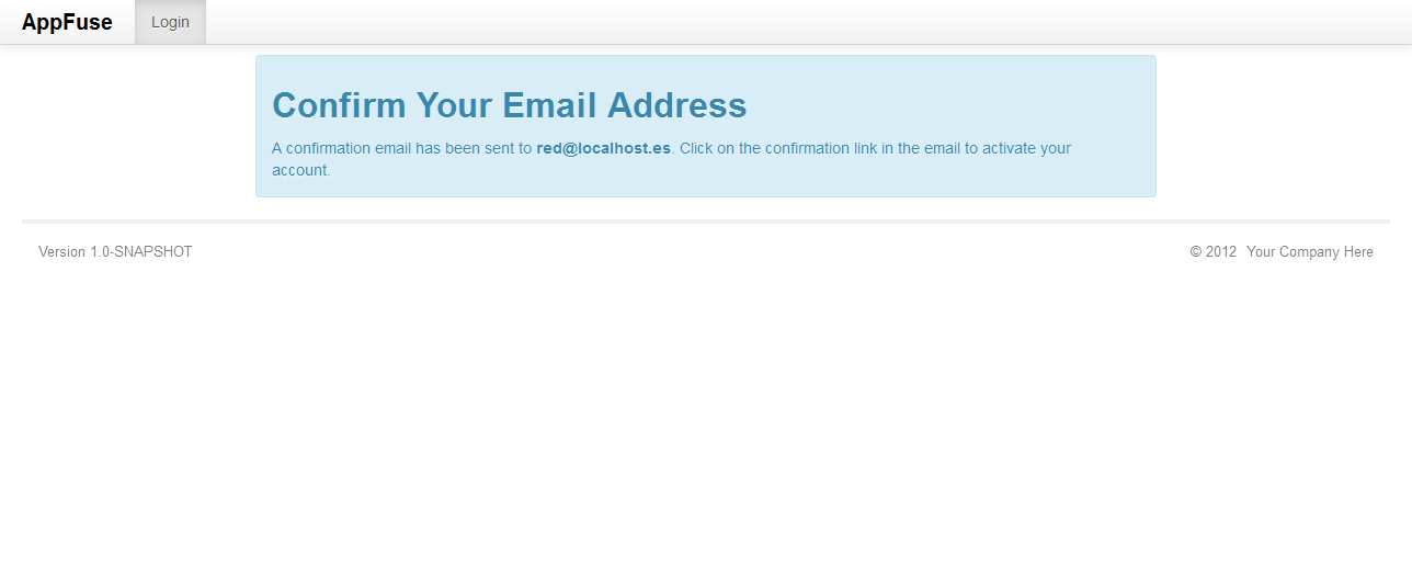 Operator New: Adding Signup email confirmation to AppFuse