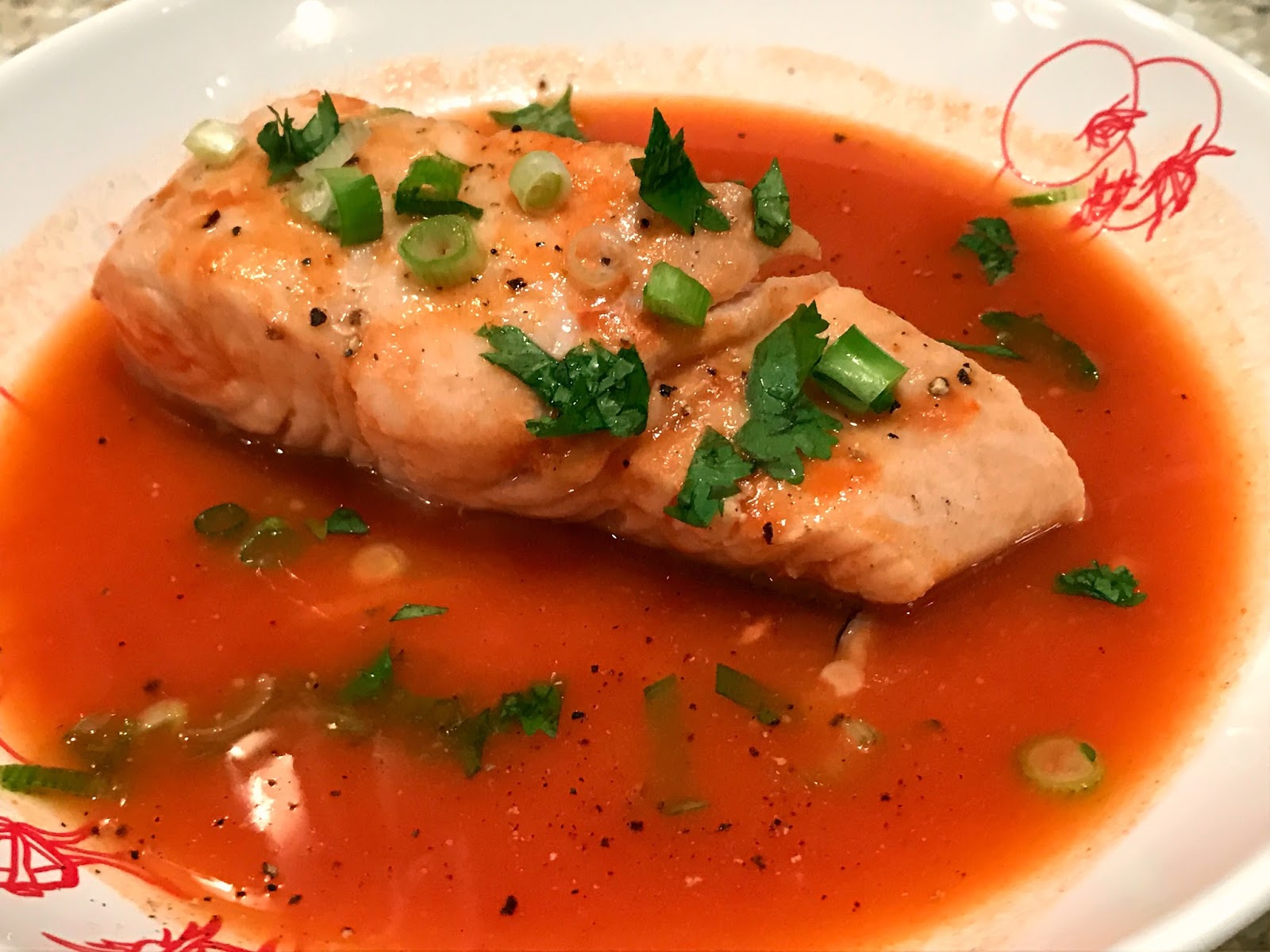 Plated Perfection: Poached Halibut in Hot & Sour Broth