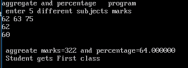11) The marks obtained by a student in 5 different subjects are input through the keyboard ...