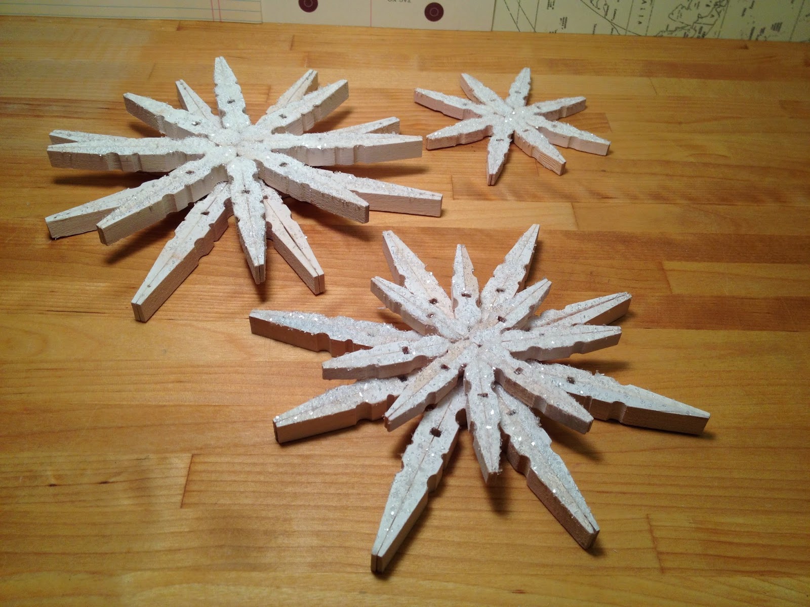 Beth Watson Design Studio: Wooden Clothespin Snowflake Tutorial for ...