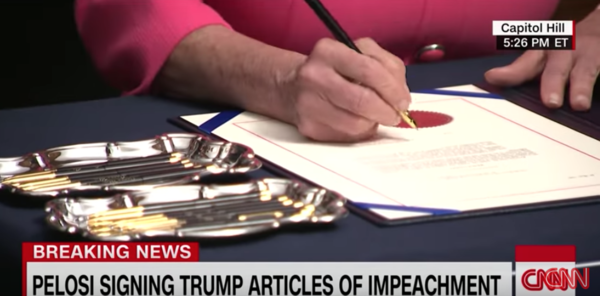 The Tunnel Wall: Republicans offer commemorative impeachment pens