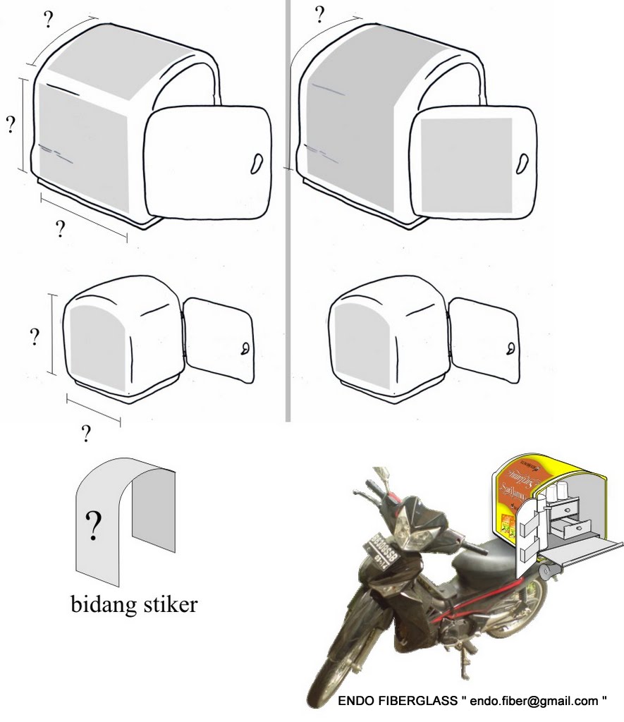 Desain Box Motor Delivery Fiberglass Type Sido Muncul | JUAL BOX MOTOR ...