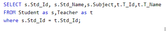 Types of joins in SQL Equi and Non_Equi join