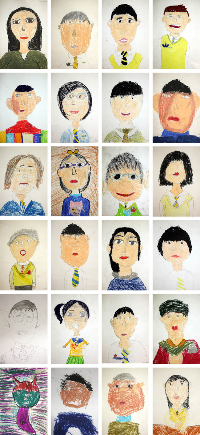 BCC Canada Art Studio: Grade 3 Self-portrait