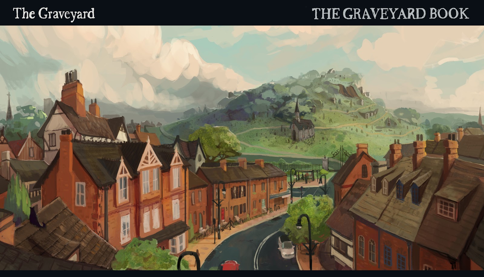 Kate Radomski Illustration: The Graveyard Book - Environments