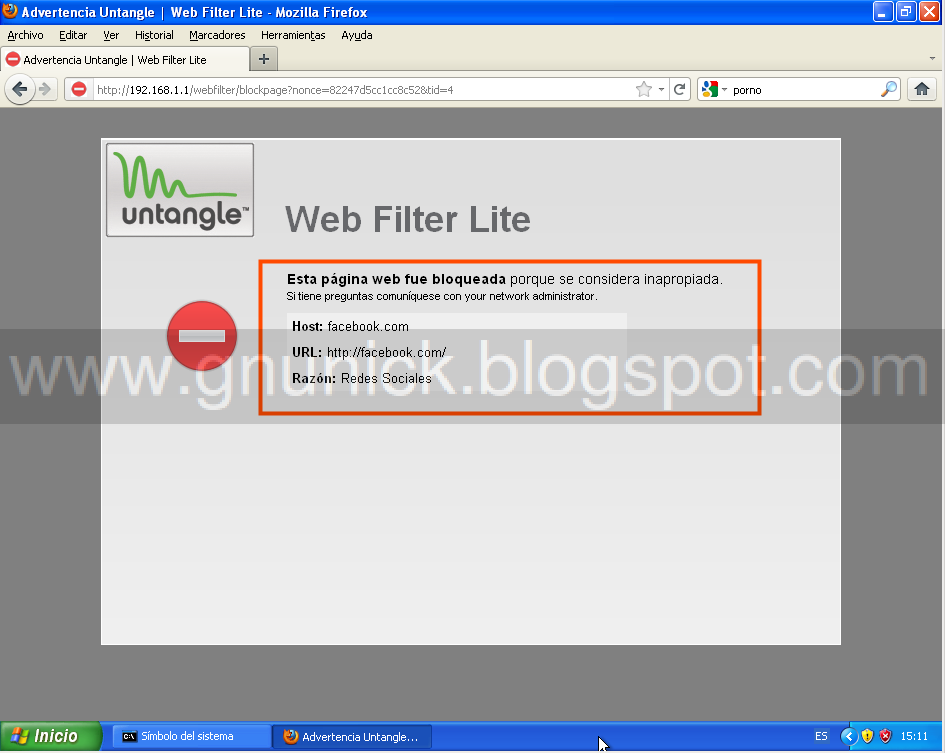Untangle, Configurando Proxy (Web Filter Lite) y Firewall | gnunick