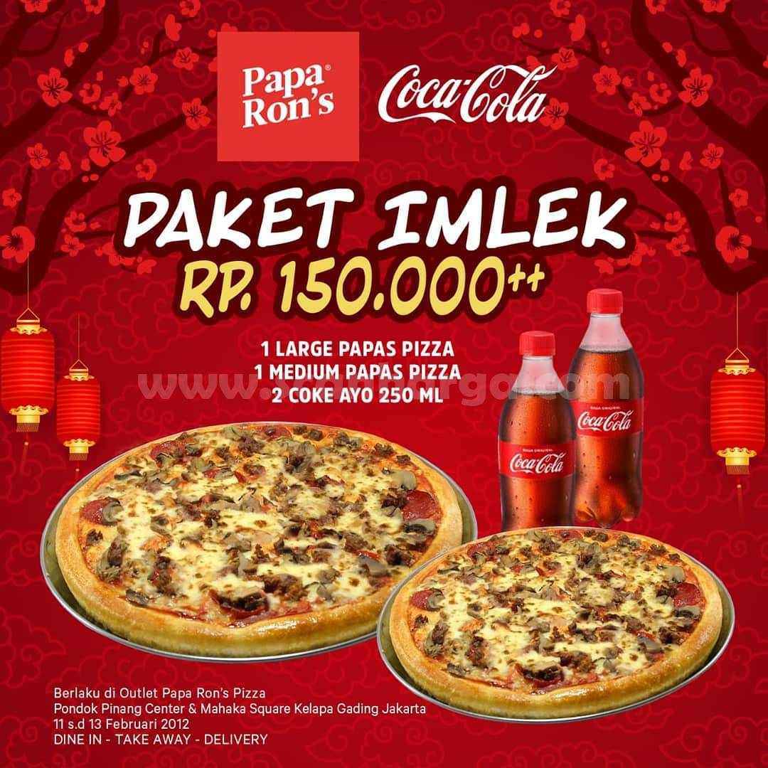 Papa Ron’s Pizza Promo Spesial Paket Imlek Rp150.000++ - scanharga
