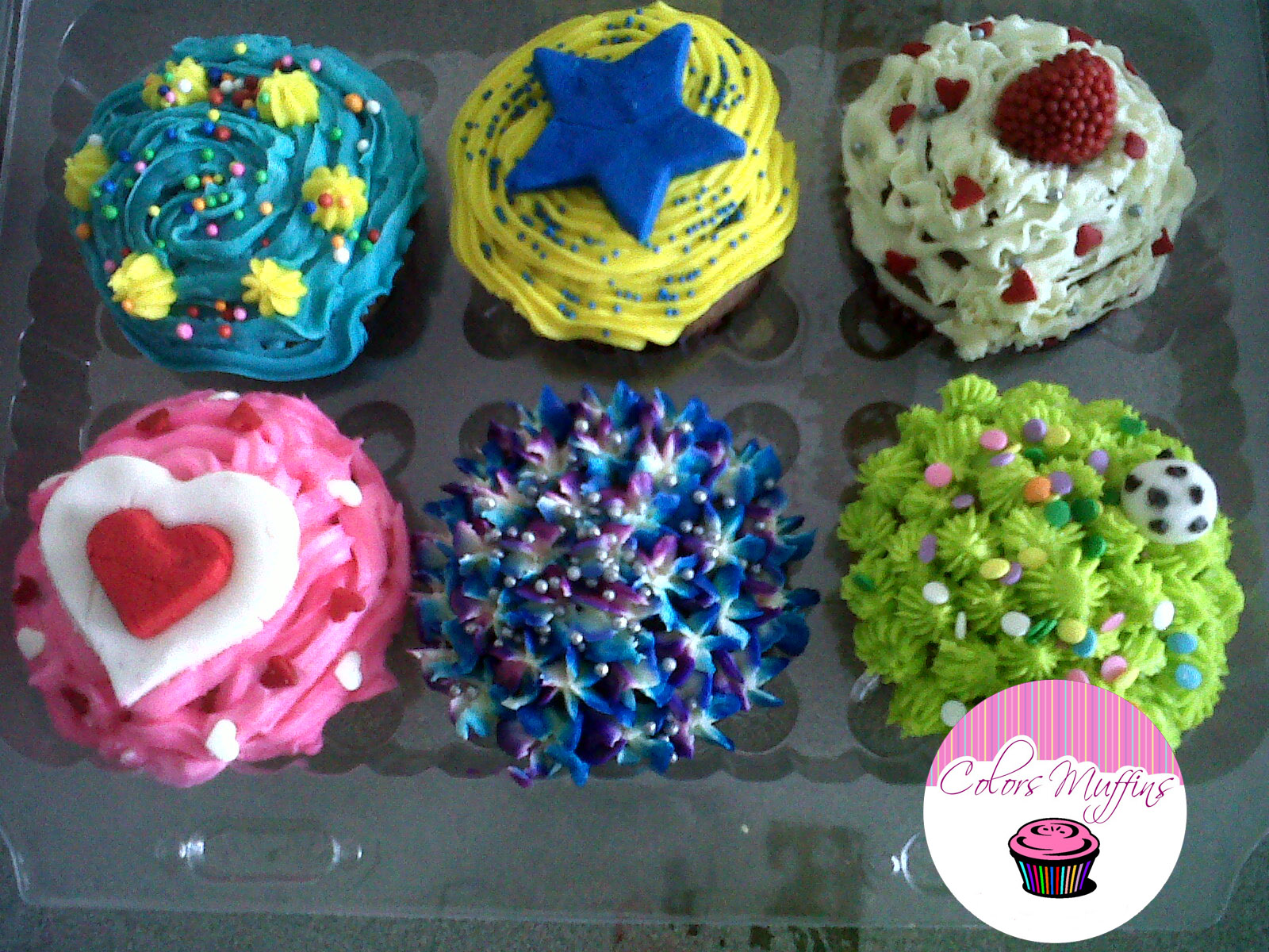 Colors Muffins: Lluvia de colores en tus muffins