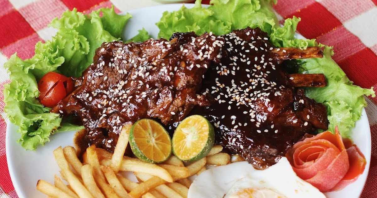 Steak Iga Babi, Grilled Pork Ribs, 烤排骨 - Kuliner Babi Jogja