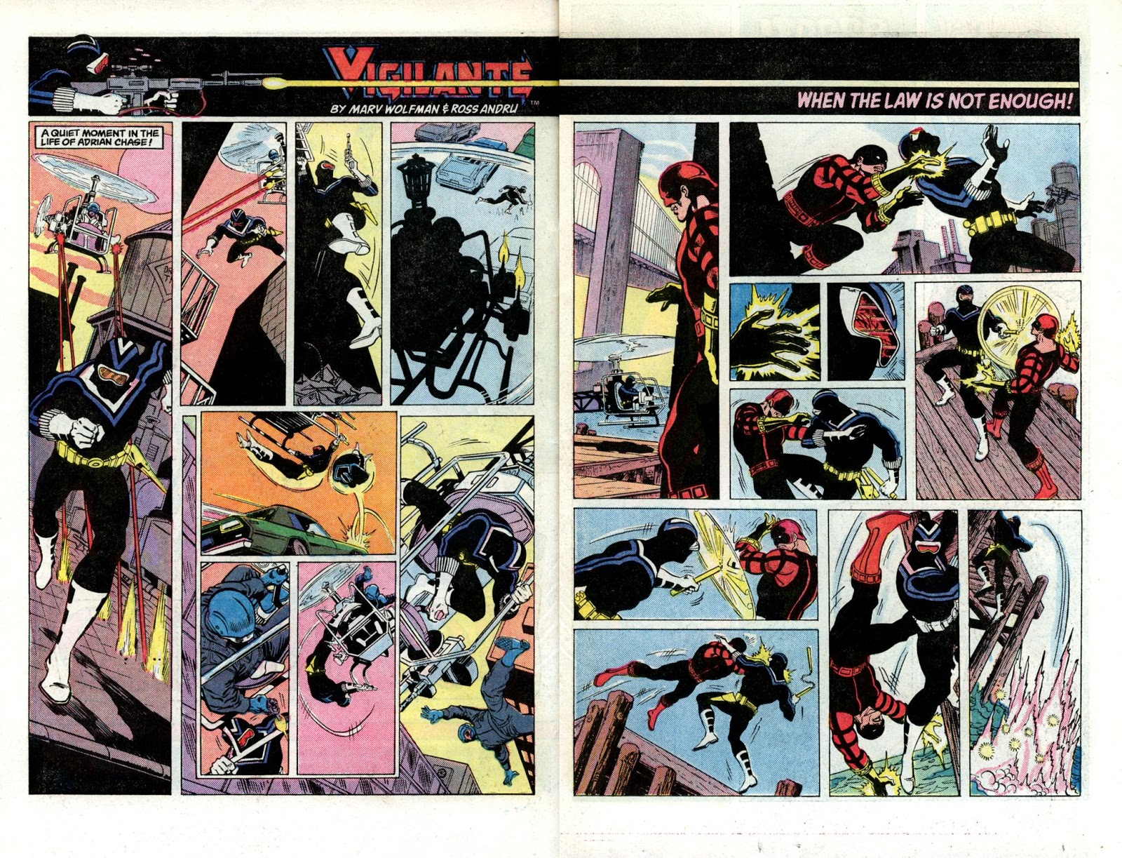 DC Comics of the 1980s: 1984 - Vigilante preview from DC Sampler #2