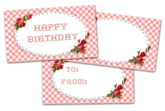 Laine Design: {More Free Birthday Gift Tags}