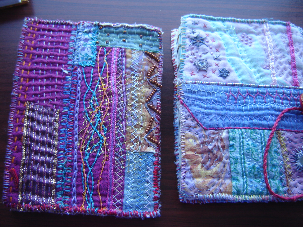 embroidery overlaps: A collection of book covers