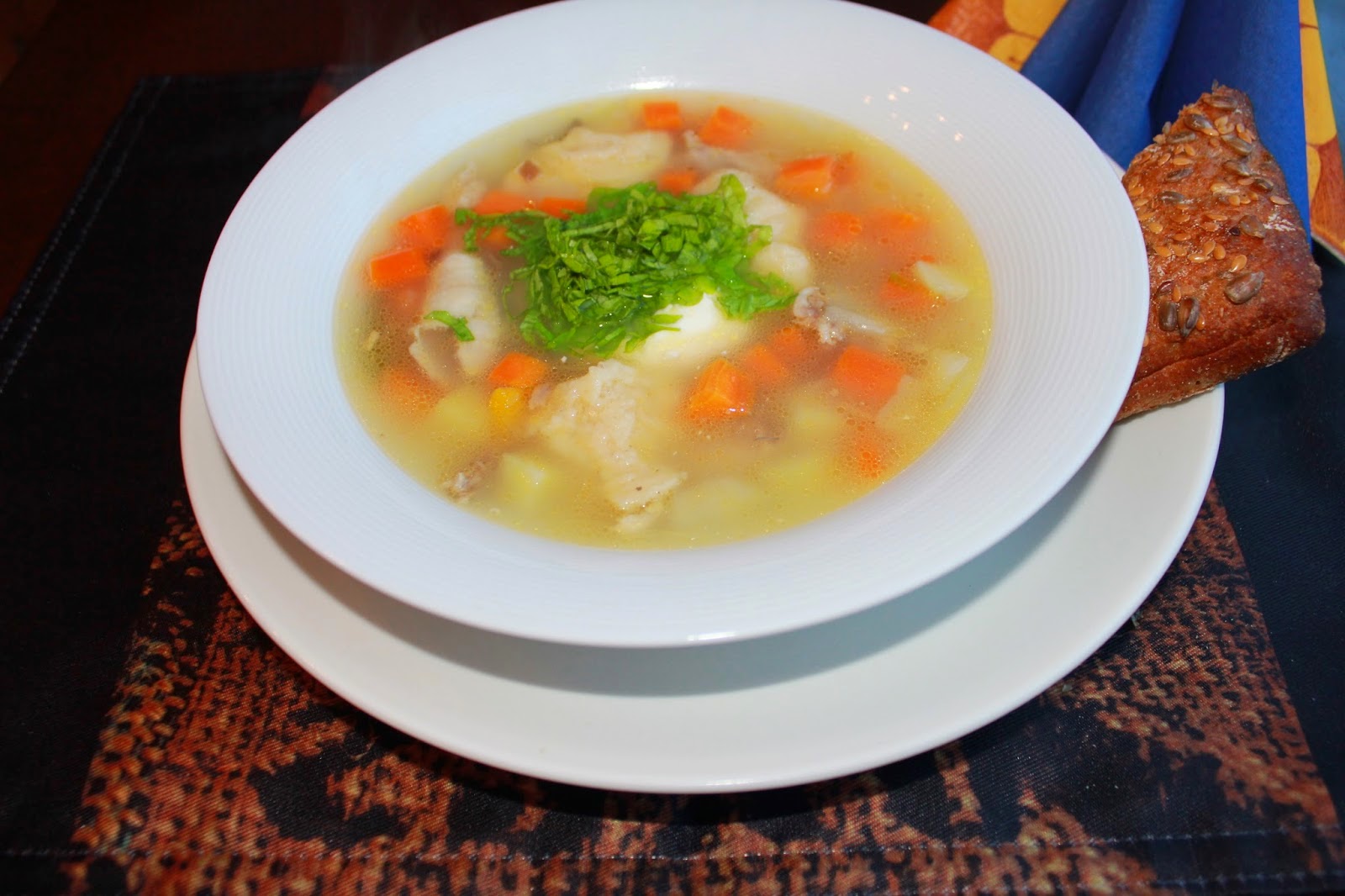 Midagi Mõnusat : Kana-klimbisupp juurviljadega