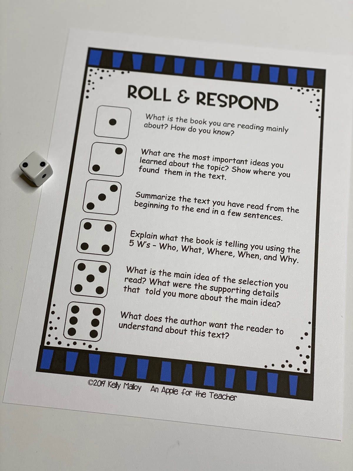 An Apple For The Teacher: Roll and Retell - Building Summarizing ...
