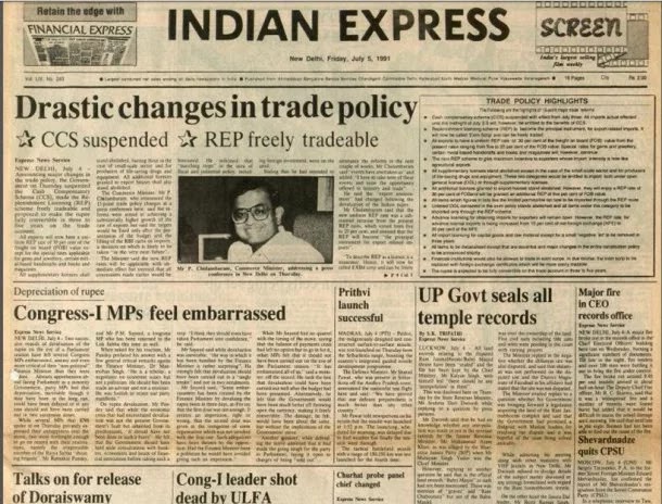 Economic reform in India 1991