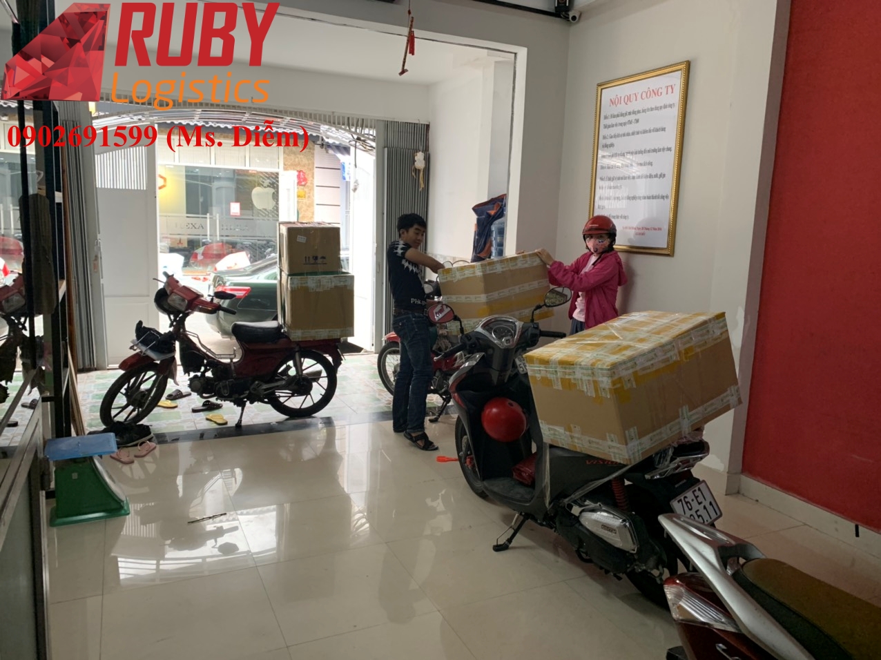 Ruby Logistics chành xe vận chuyển gửi hàng đi campuchia cambodia