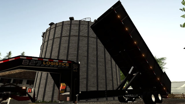 FS19 20Ft Gooseneck Tipper Trailer 1.0 - FS 19 & 22 USA Mods Collection