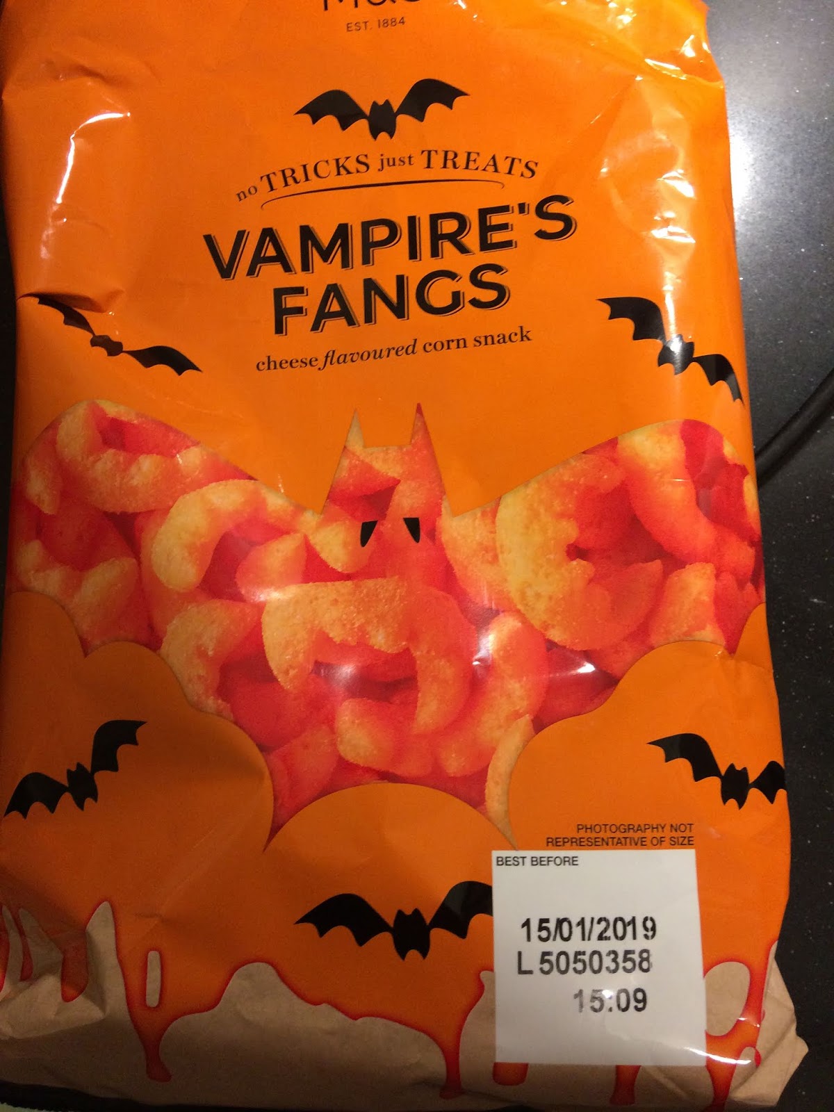 Cheeseburger Crisps & Other Stories: M&S Vampire's Fangs