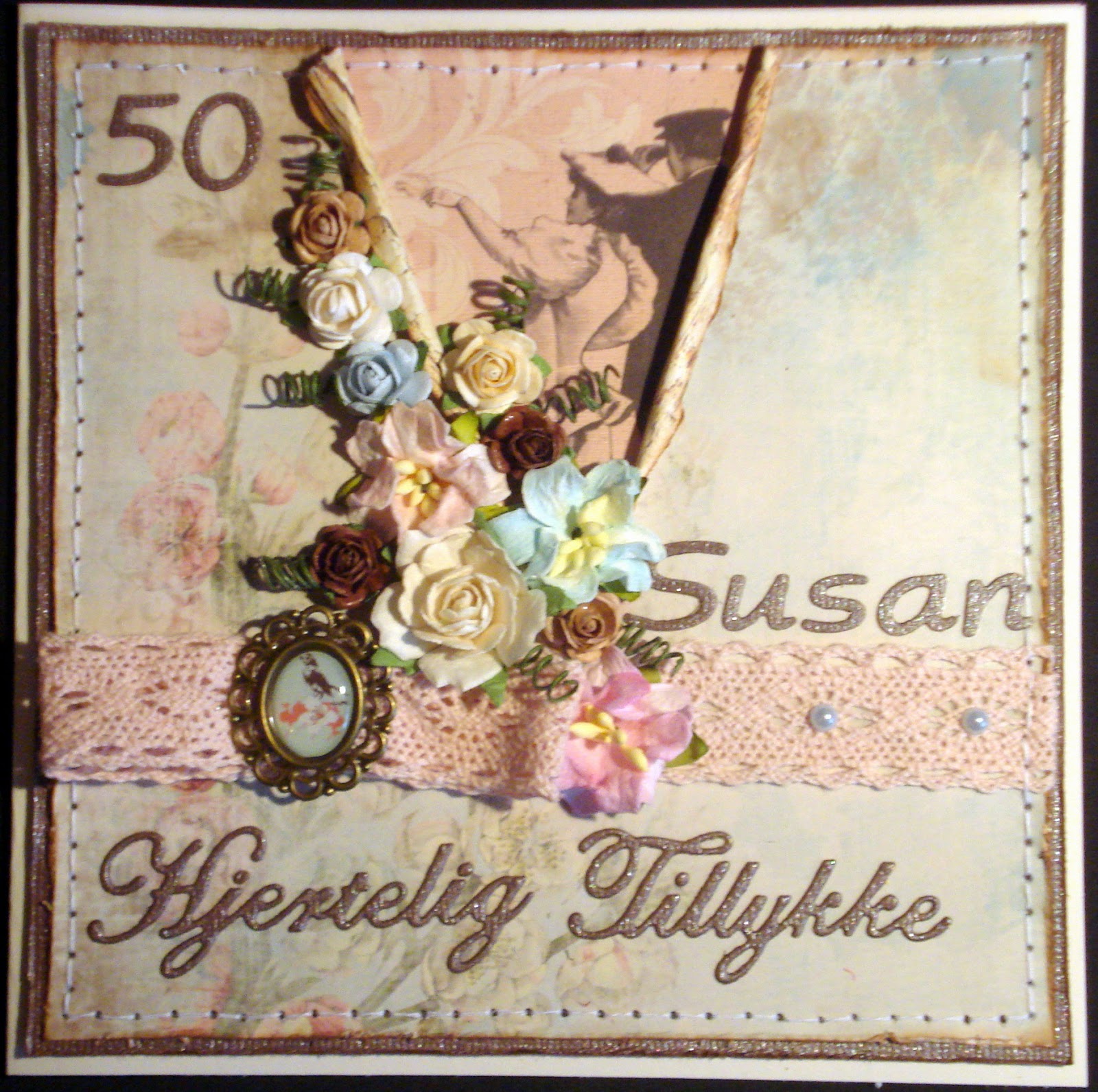 Slipsager scrapbooking & Cards: Stort tillykke til Susan med de 50 år