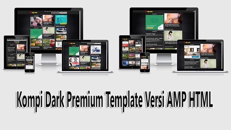 Kompi Dark Premium Template Versi AMP HTML