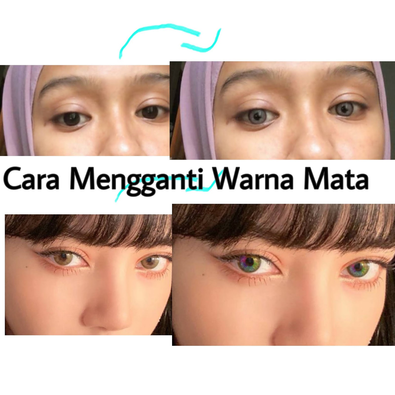 Cara Mengubah Warna Mata (Picsart Tutorial) - TutorialDuaEnam