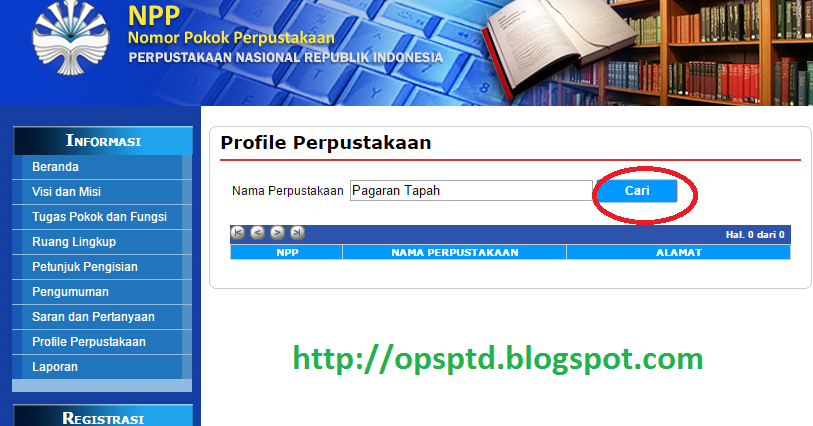Cara Registrasi NPP (Nomor Pokok Perpustakaan) - Website Nasty