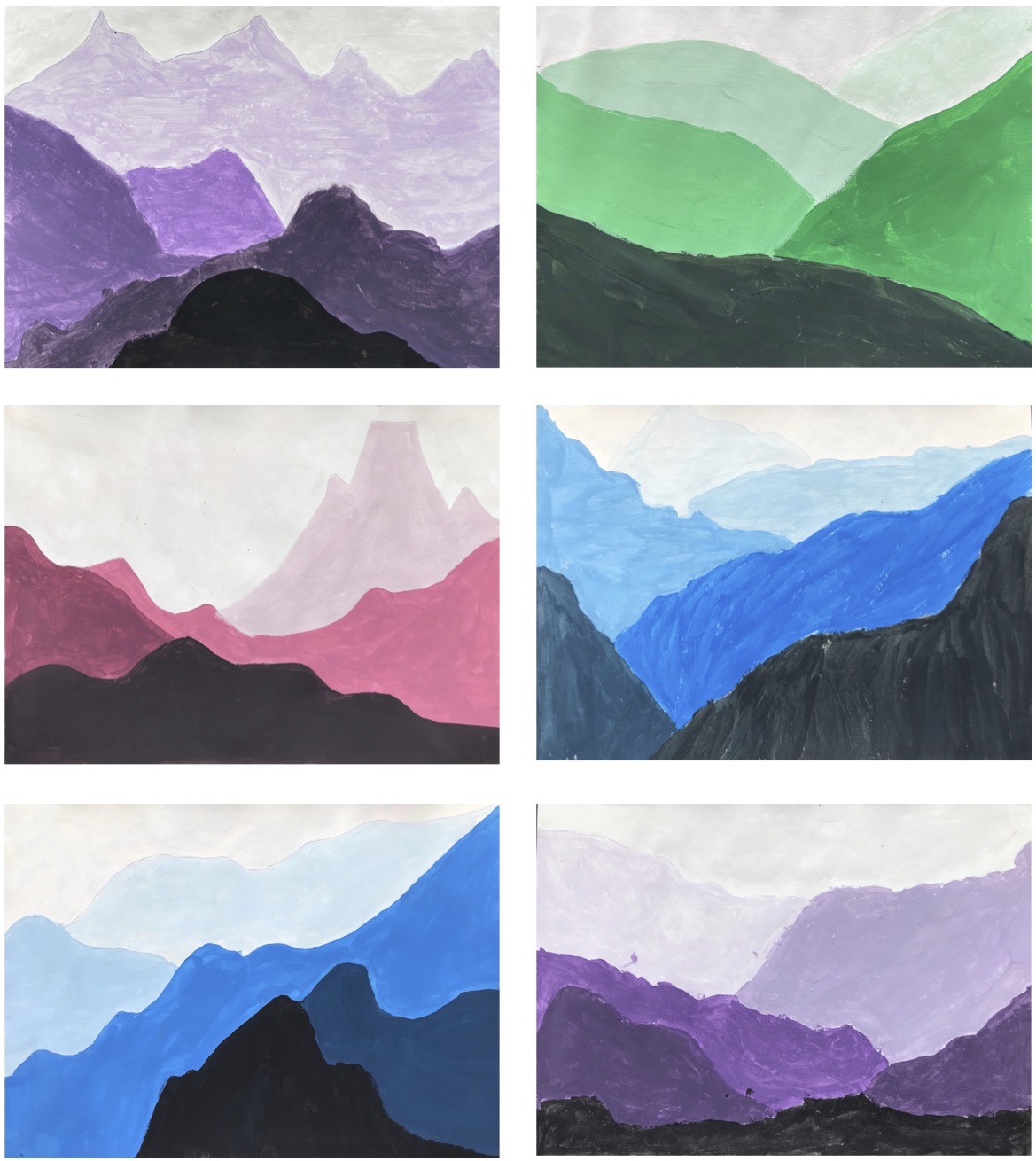 The Rolling Artroom: Atmospheric Landscape Perspective (4th-6th Grade)