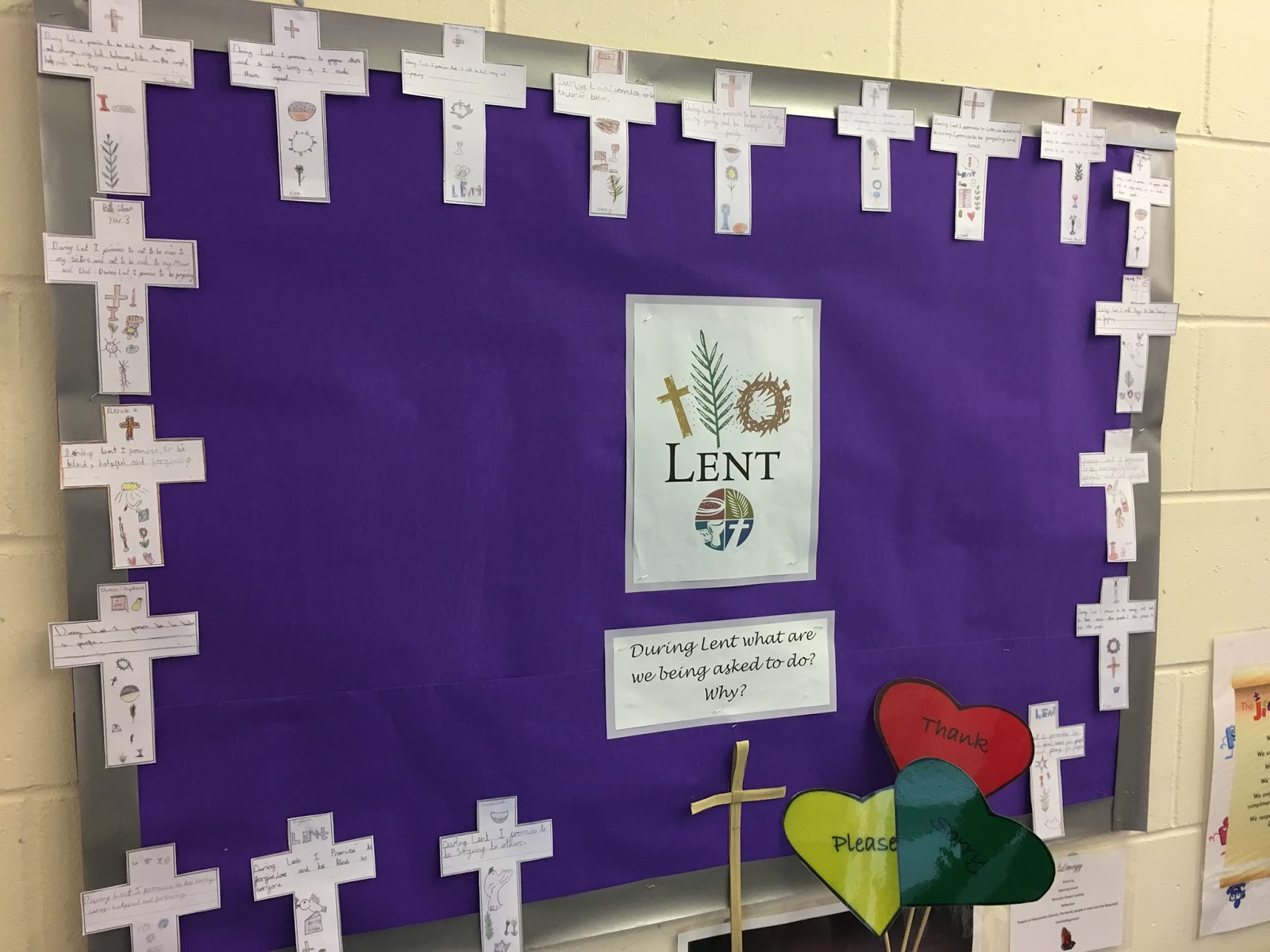 Lenten Promise Bulletin Board Ideas