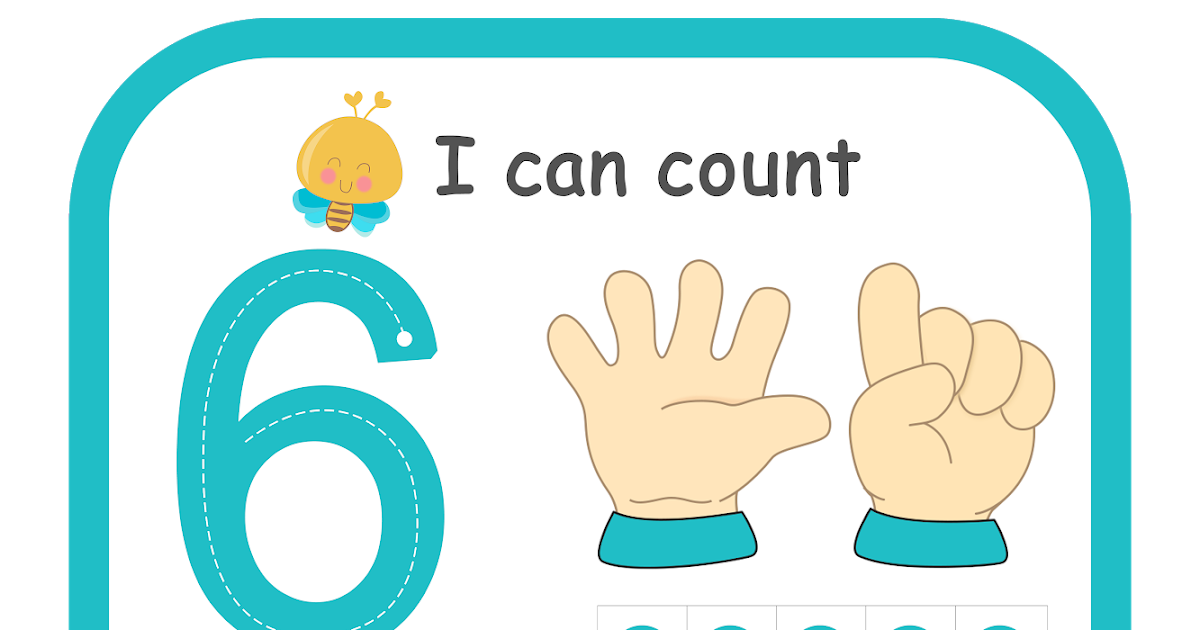 Number 6 for Kids - I can count, I can write - Six