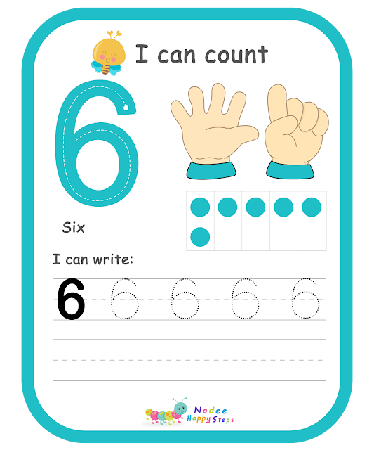 Number 6 for Kids - I can count, I can write - Six