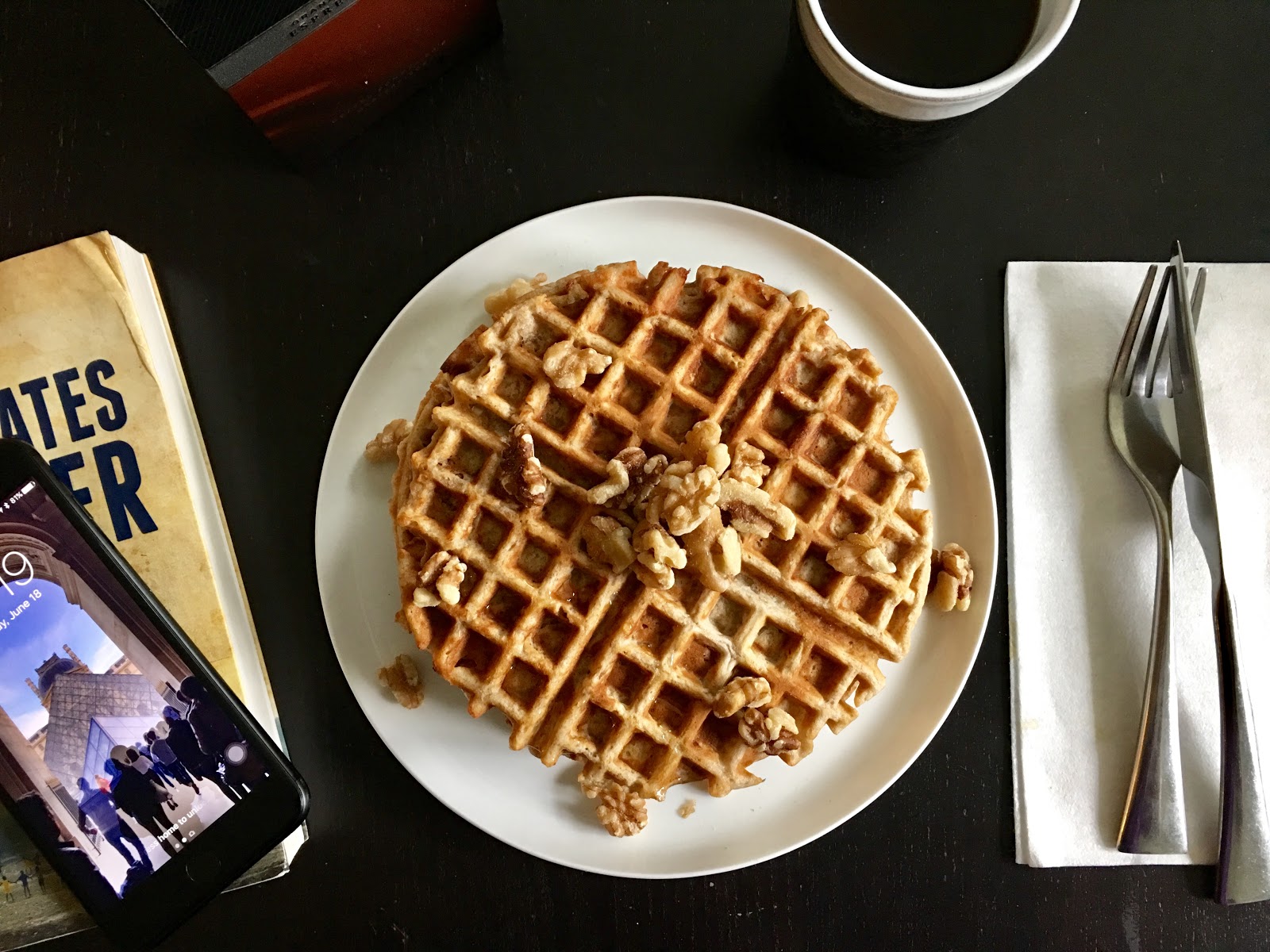 Fueling with Flavour: Oatmeal Walnut Waffles